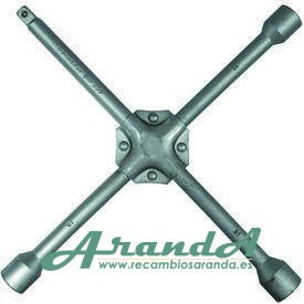 Llave Acero Cambio de Rueda 7 a 21 mm